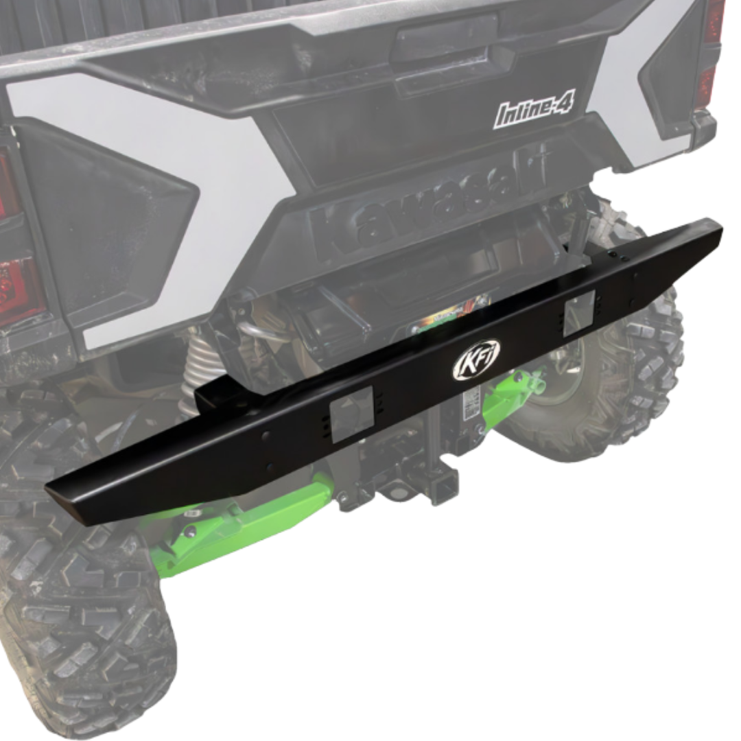 Kawasaki Ridge Rear Formed Bumper – KFI Steel Bumper w/ Cube Light ...