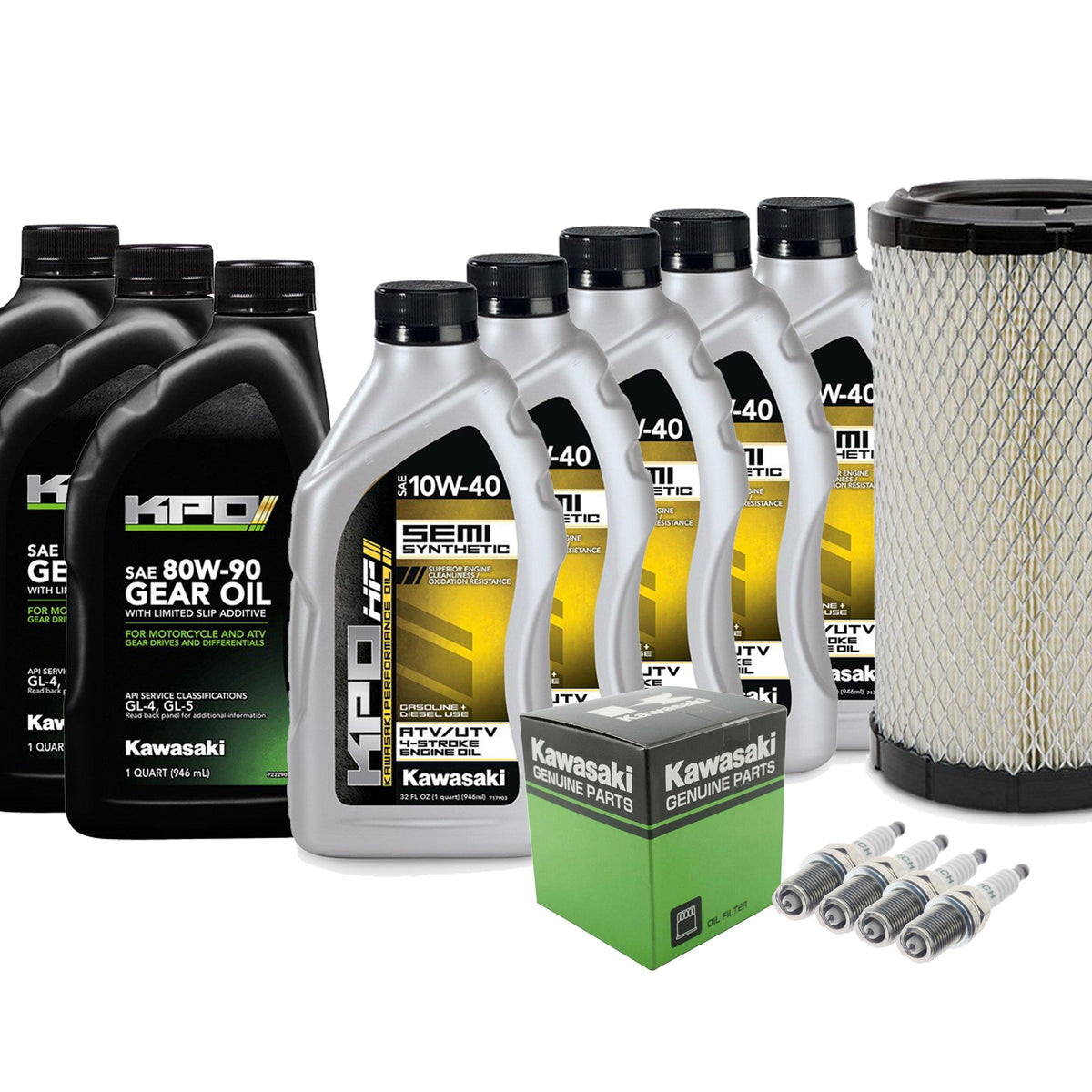 Oil Change & Maintenance Kit for Kawasaki Ridge (all models ...