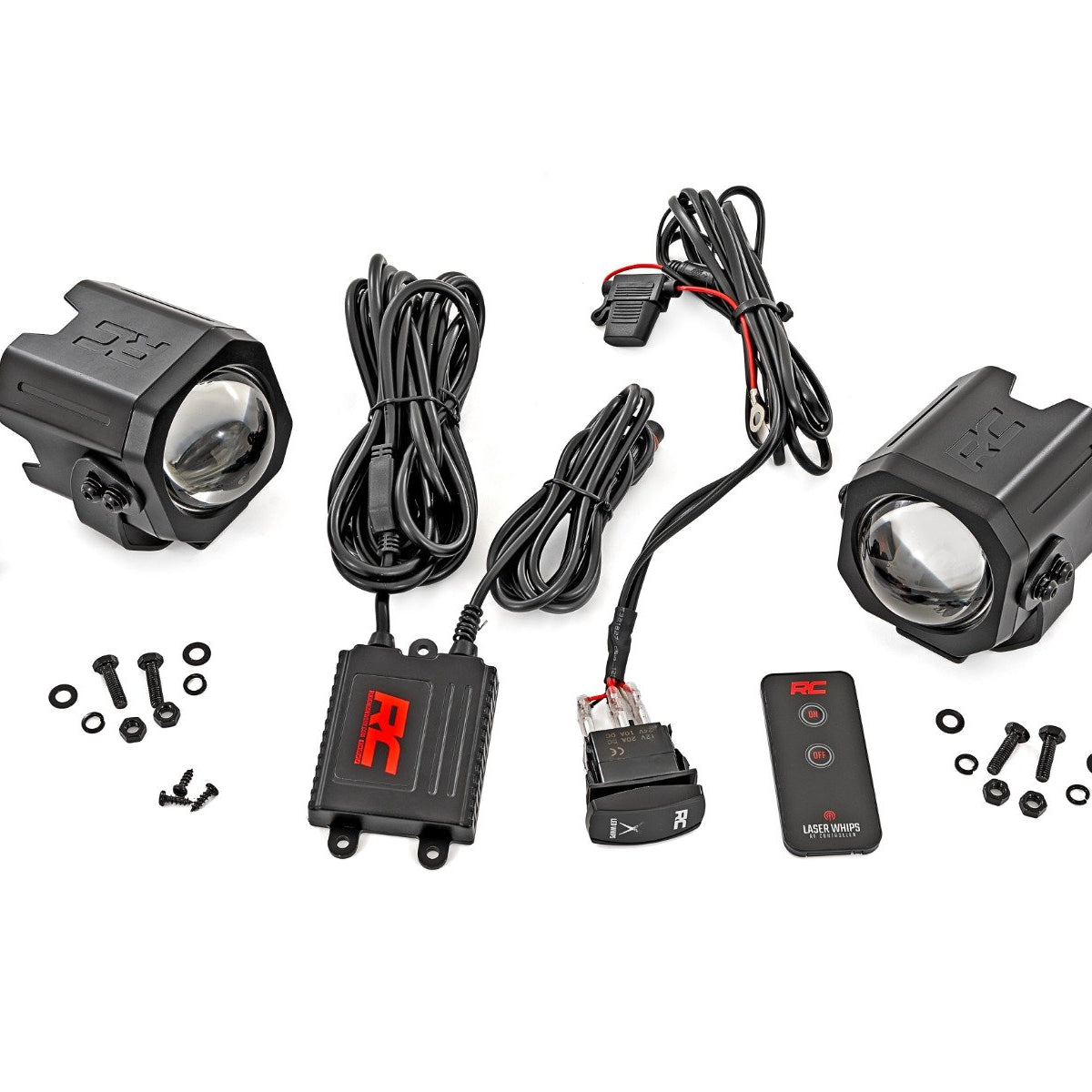 Laser Whip Light Kit RGBW | 2400 Lumens | Pair – Off-Road Visibility ...